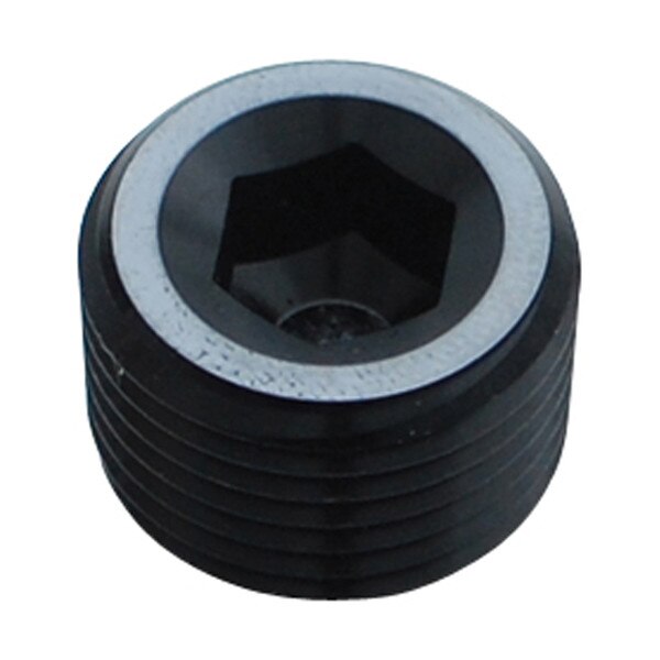Vibrant Aluminum NPT Socket Pipe Plug - Black | Verocious Motorsports