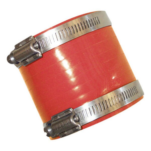 3.5" Red 3 Ply Silicone Coupler Kit w/ S.S. Liner Clamps | Verocious ...