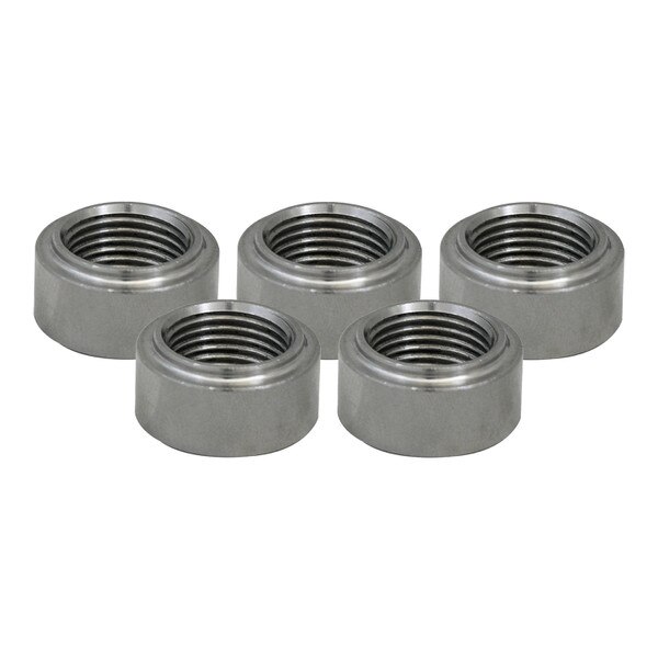 Lipped O2 Sensor Bung, Mild Steel - 5pk | Verocious Motorsports